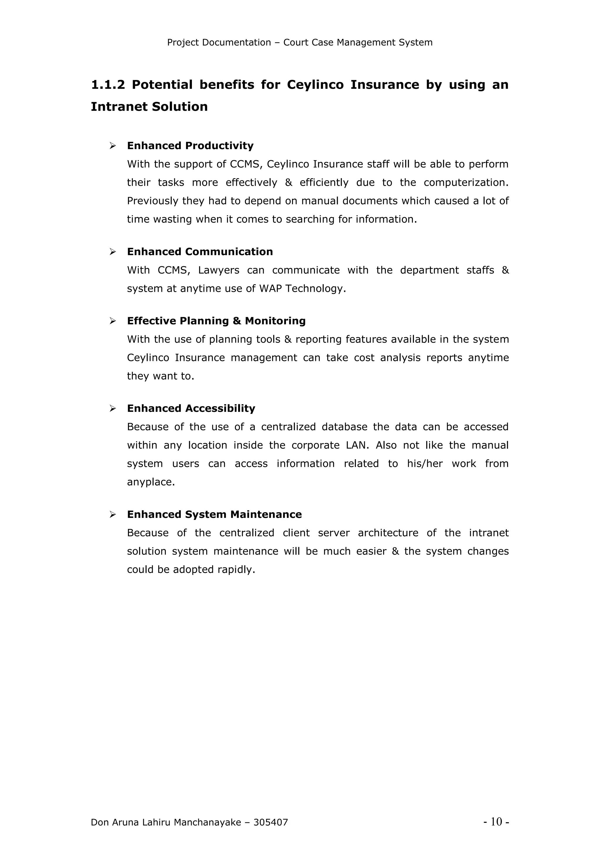 Court Case Management System | PDF