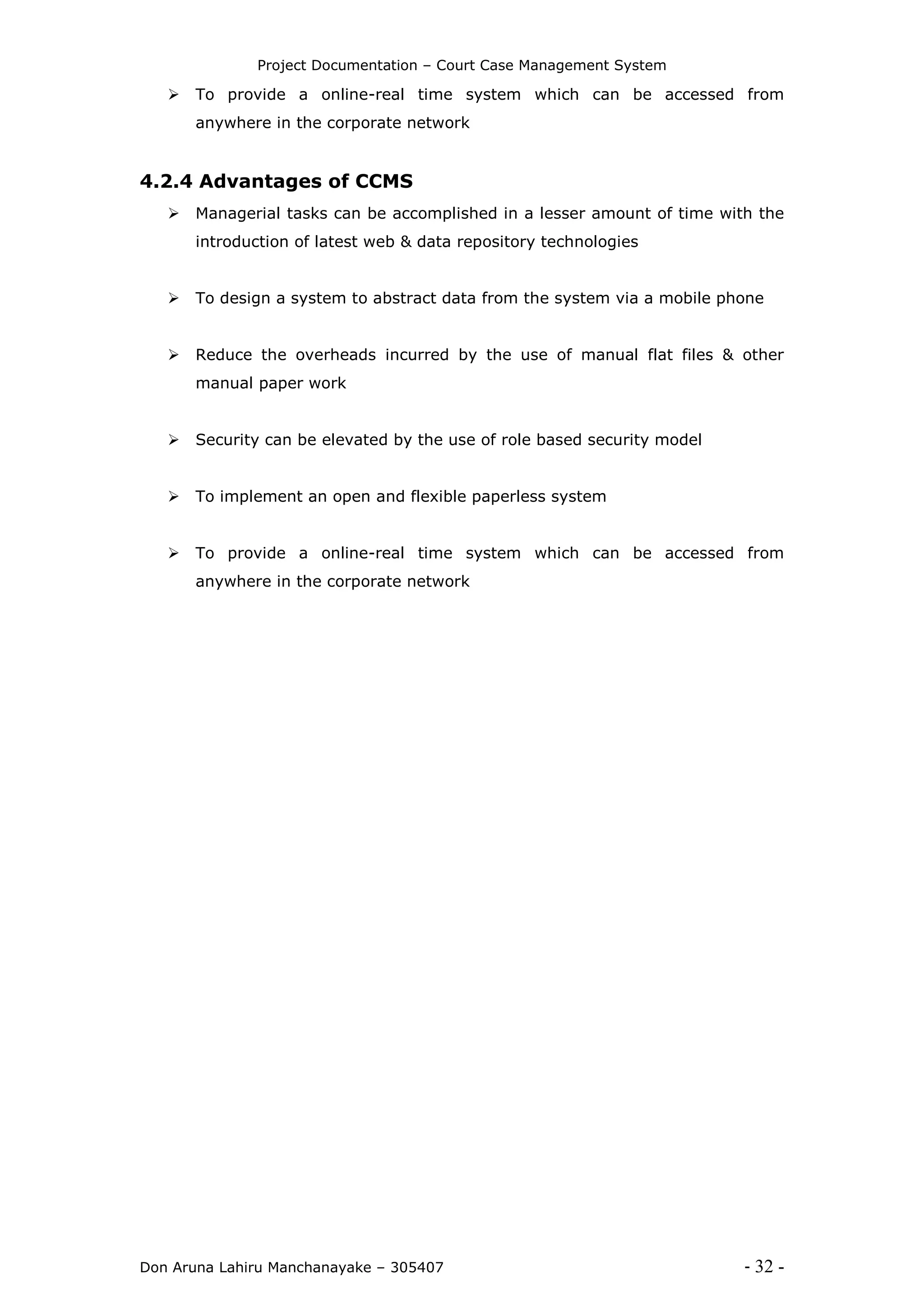 Court Case Management System | PDF