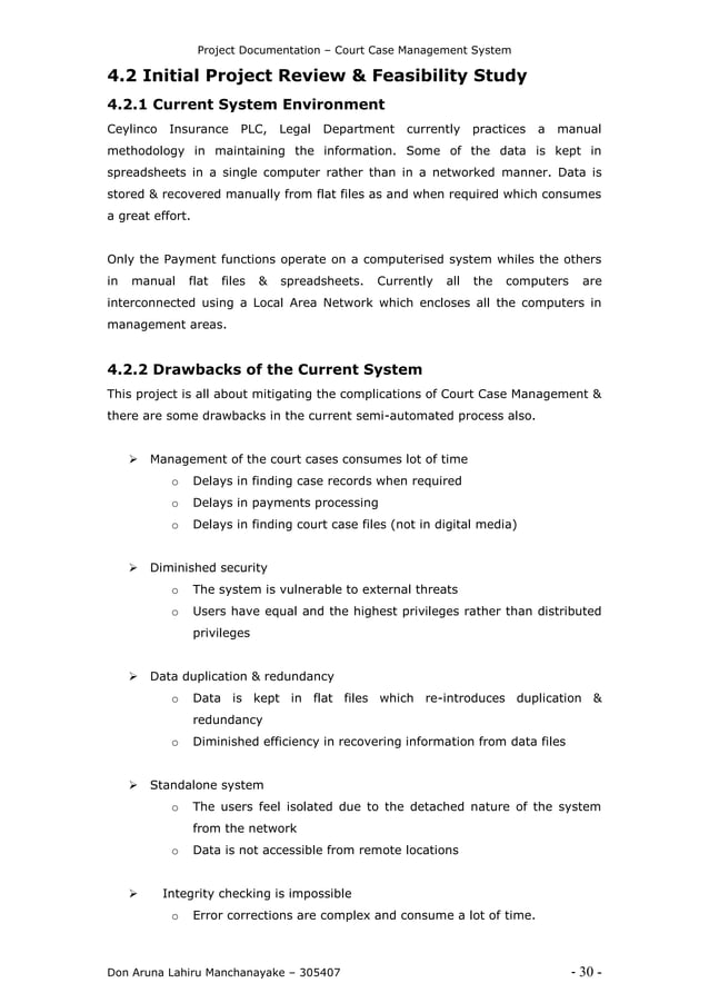 Court Case Management System | PDF