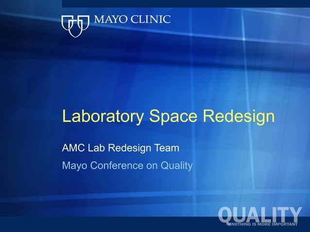 Quality Conference Presentation 9-30-09 | PPT