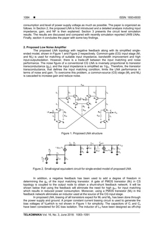 A New CMOS Fully Differential Low Noise Amplifier for Wideband Applications | PDF