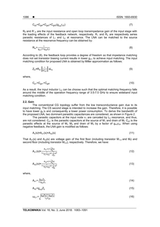 A New CMOS Fully Differential Low Noise Amplifier for Wideband ...