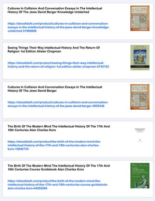The Intellectual History And Rabbinic Culture Of Medieval Ashkenaz ...