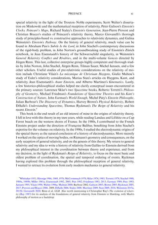Relativity Principles And Theories From Galileo To Einstein Olivier ...