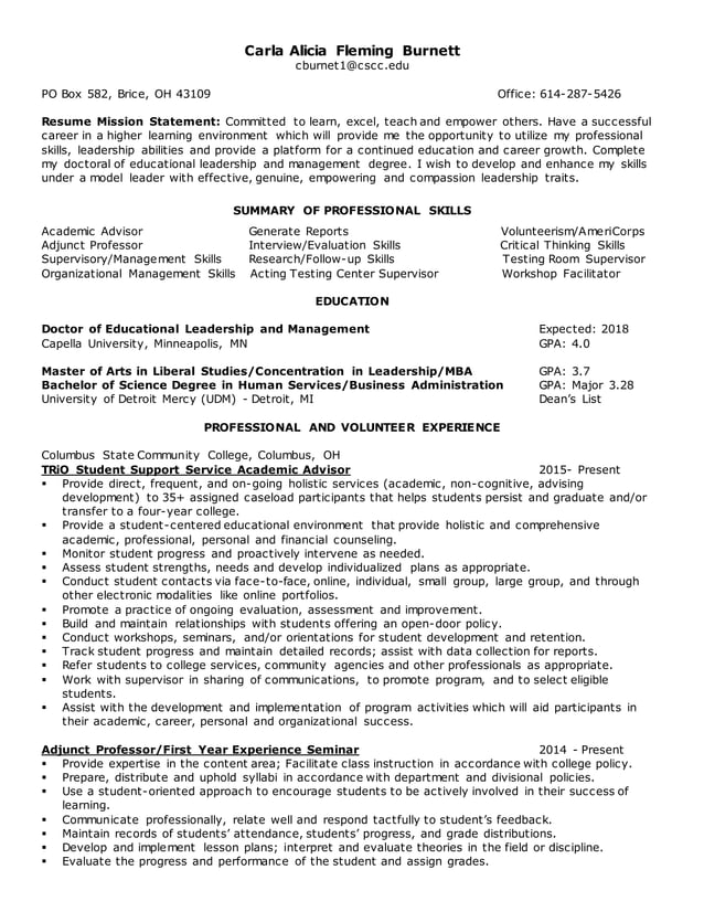 Carla's 2016 Functional LinkedIn Resume | PDF
