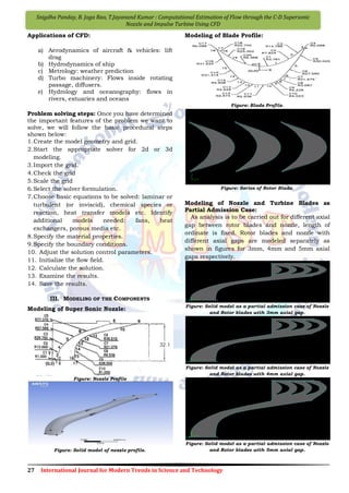 Computational Estimation of Flow through the C-D Supersonic Nozzle and Impulse Turbine Using CFD ...