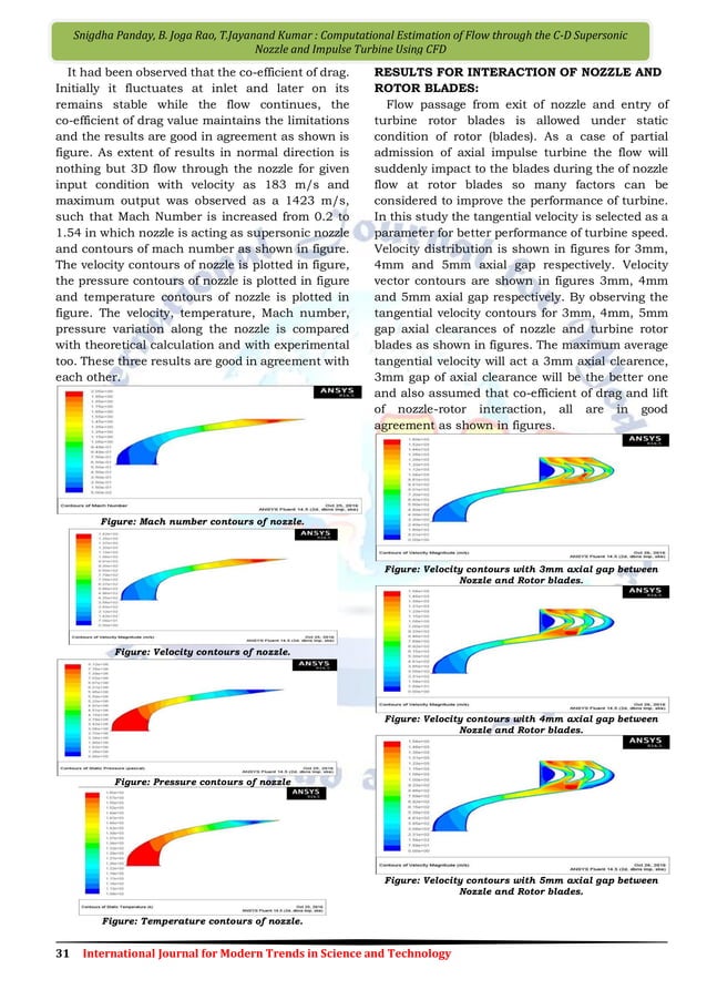 Computational Estimation of Flow through the C-D Supersonic Nozzle and Impulse Turbine Using CFD ...