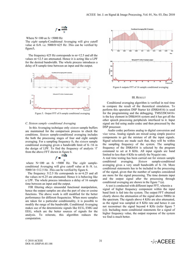 Conditional Averaging a New Algorithm for Digital Filter | PDF