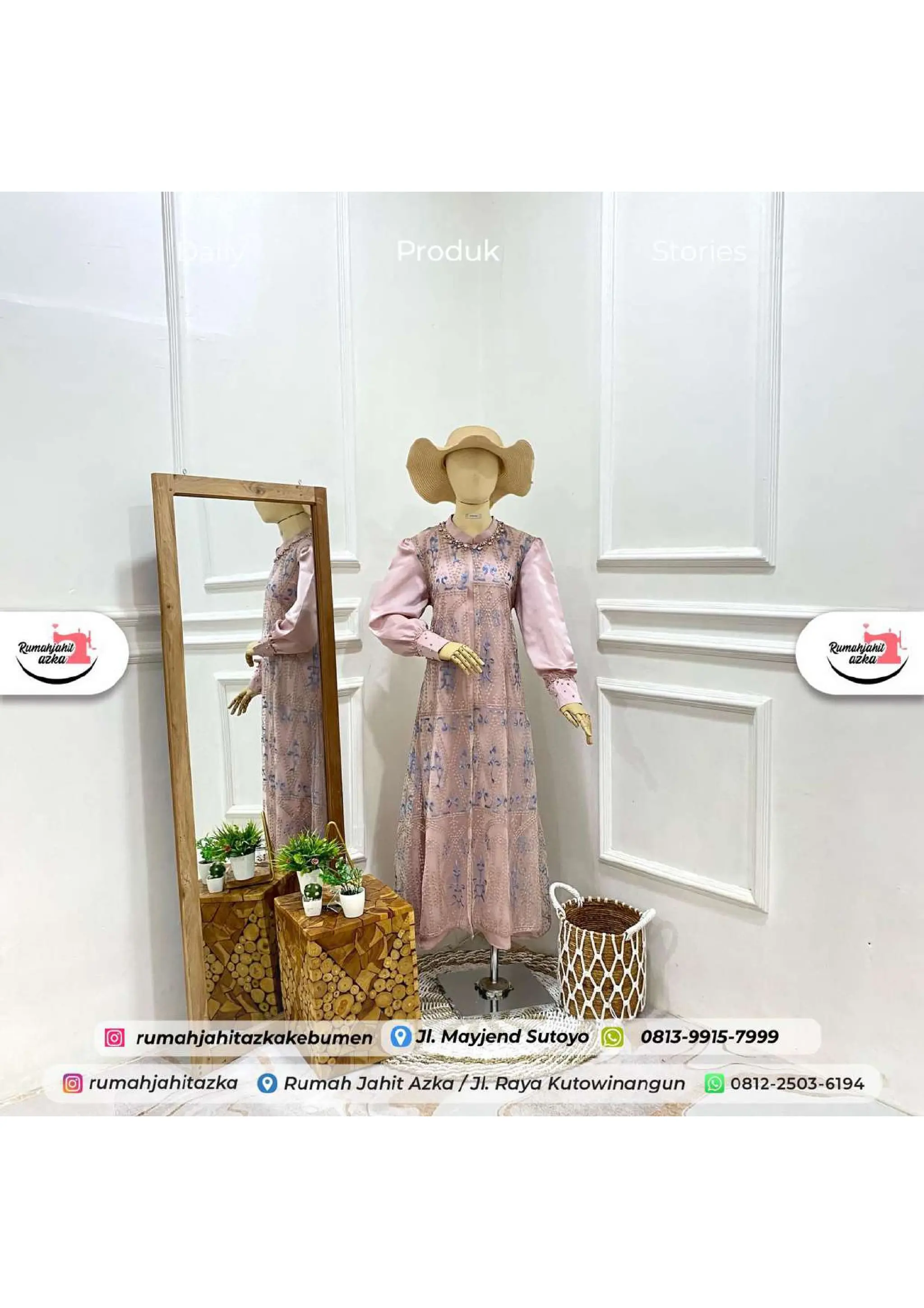 Jahit Gamis Brokat Tille Rumah Jahit Azka | PDF