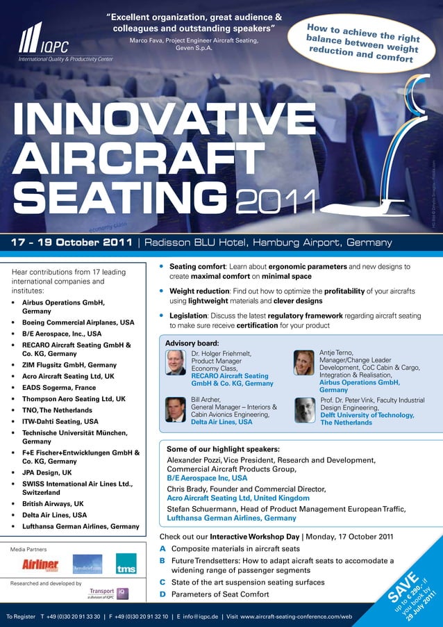Innovative Aircraft Seating 2011 | PDF