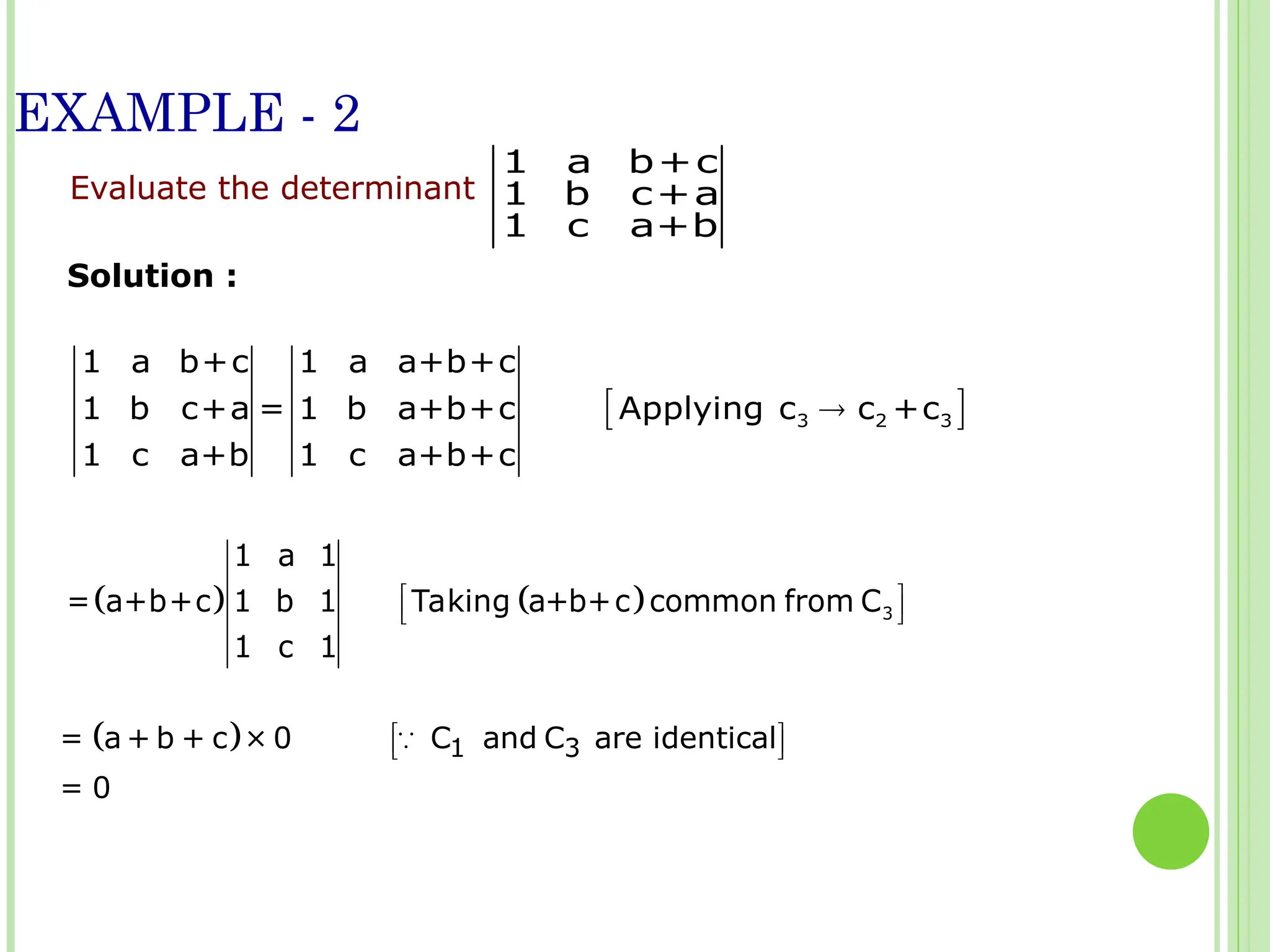 Matrices and determinants for graduation Engineering.ppt