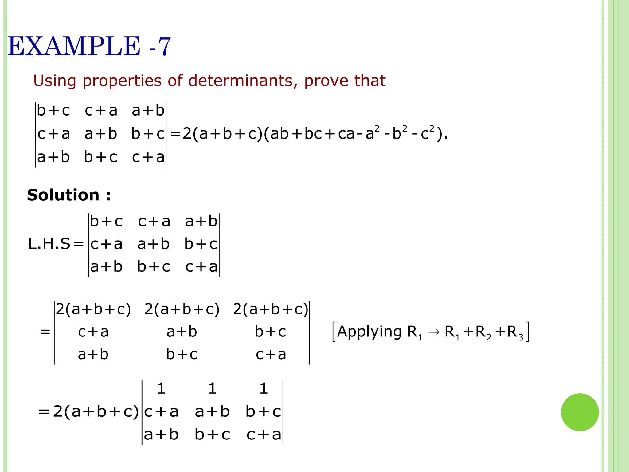 Matrices and determinants for graduation Engineering.ppt