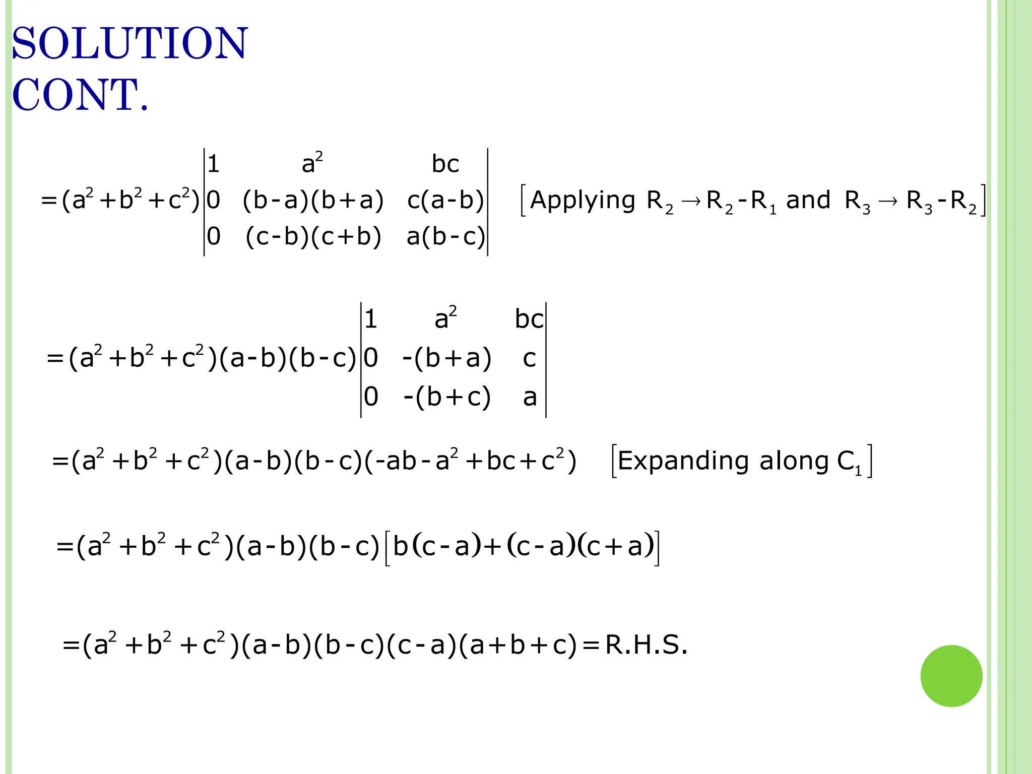 Matrices and determinants for graduation Engineering.ppt