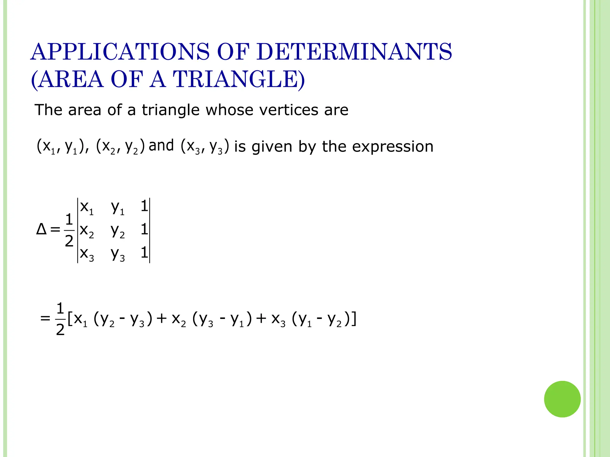 Matrices and determinants for graduation Engineering.ppt