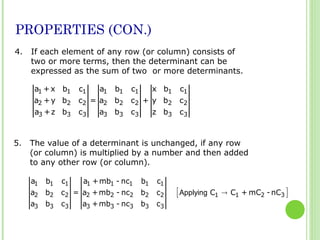 Matrices and determinants for graduation Engineering.ppt