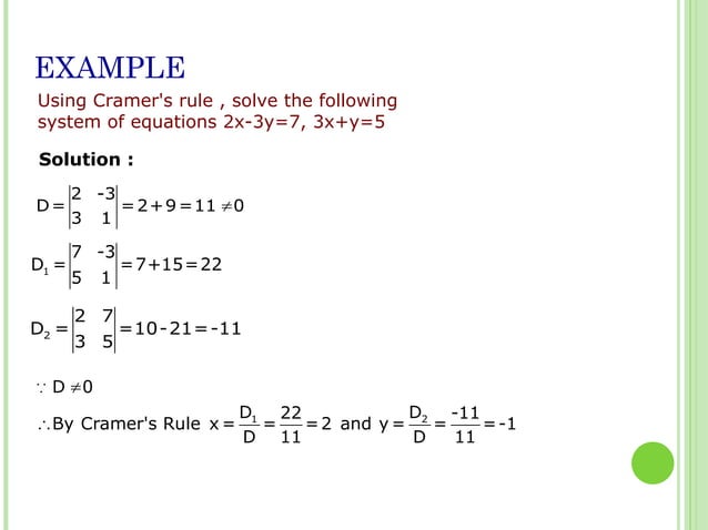 Matrices and determinants for graduation Engineering.ppt