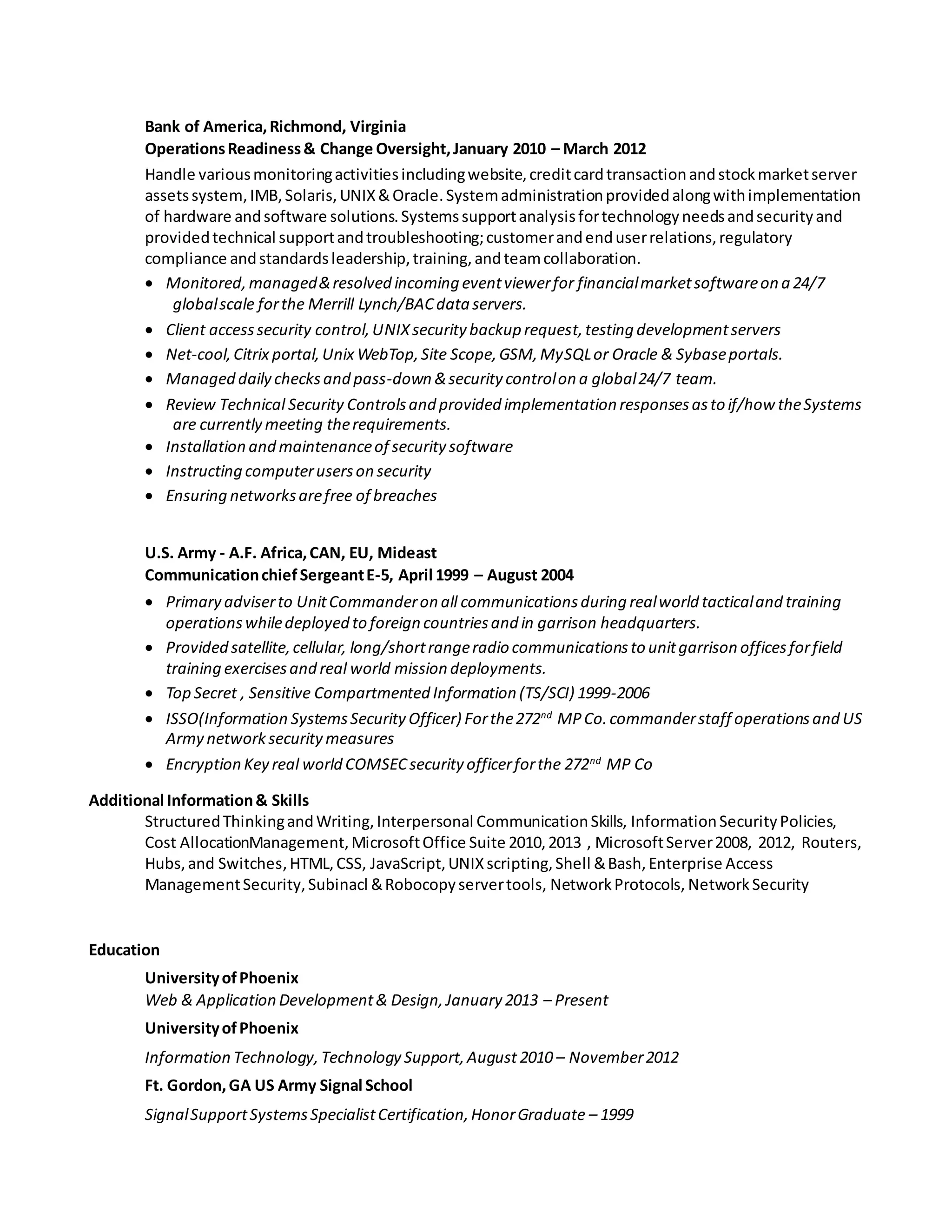 Michael Barham Resume 2014 ISA | PDF