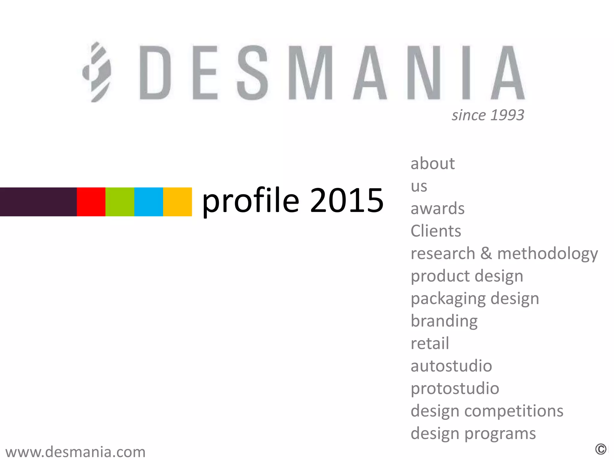Desmania Company Profile | PPTX