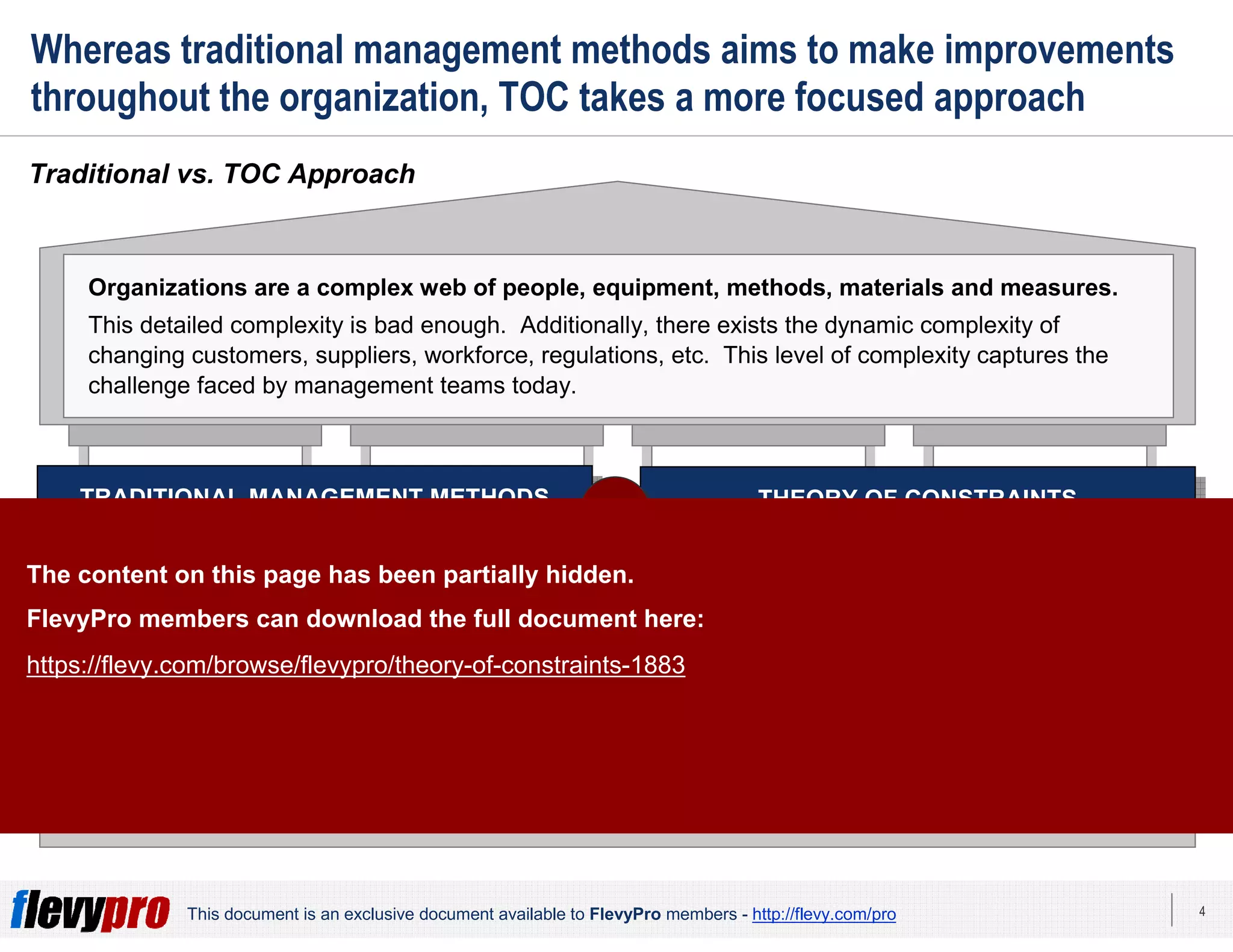 Theory of Constraints | PDF | Business | Business and Finance