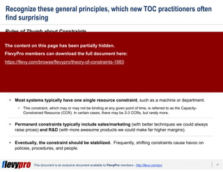 Theory of Constraints | PDF | Business | Business and Finance