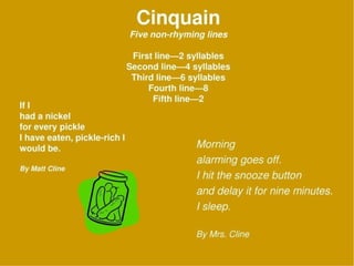 different styles of poem writing english | PPT | Free download