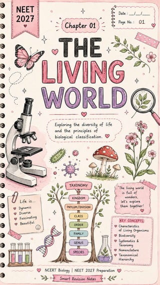 NEET Biology 2027: The Living World Complete Revision Notes (NCERT ...