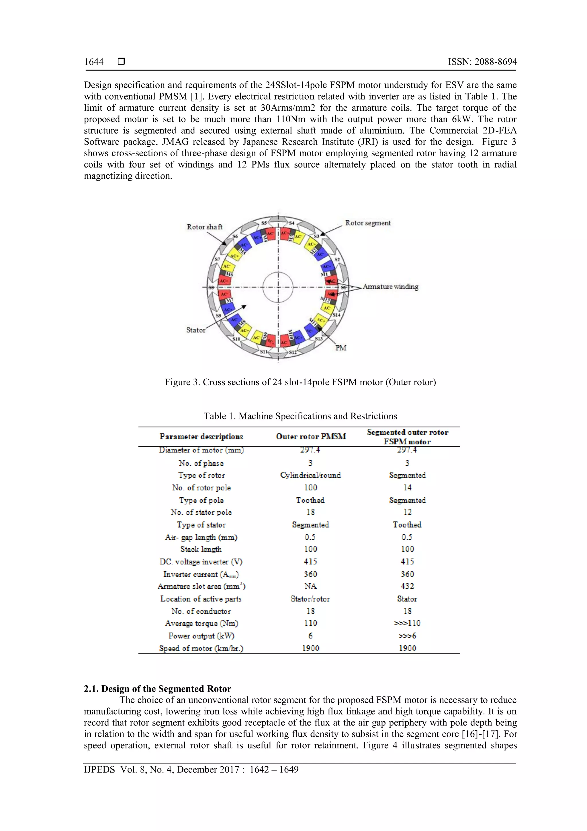 High Torque Flux Switching Permanent Magnet Machine in Segmented Outer Rotor using Appropriate ...