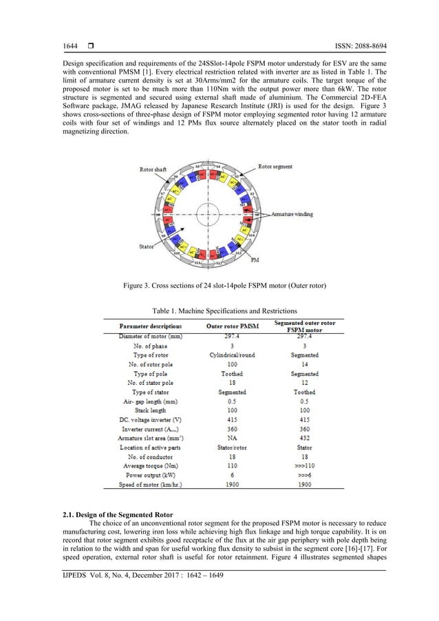 High Torque Flux Switching Permanent Magnet Machine in Segmented Outer Rotor using Appropriate ...