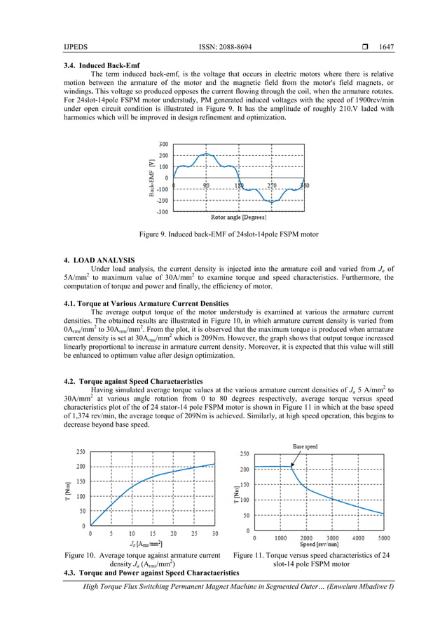 High Torque Flux Switching Permanent Magnet Machine in Segmented Outer Rotor using Appropriate ...