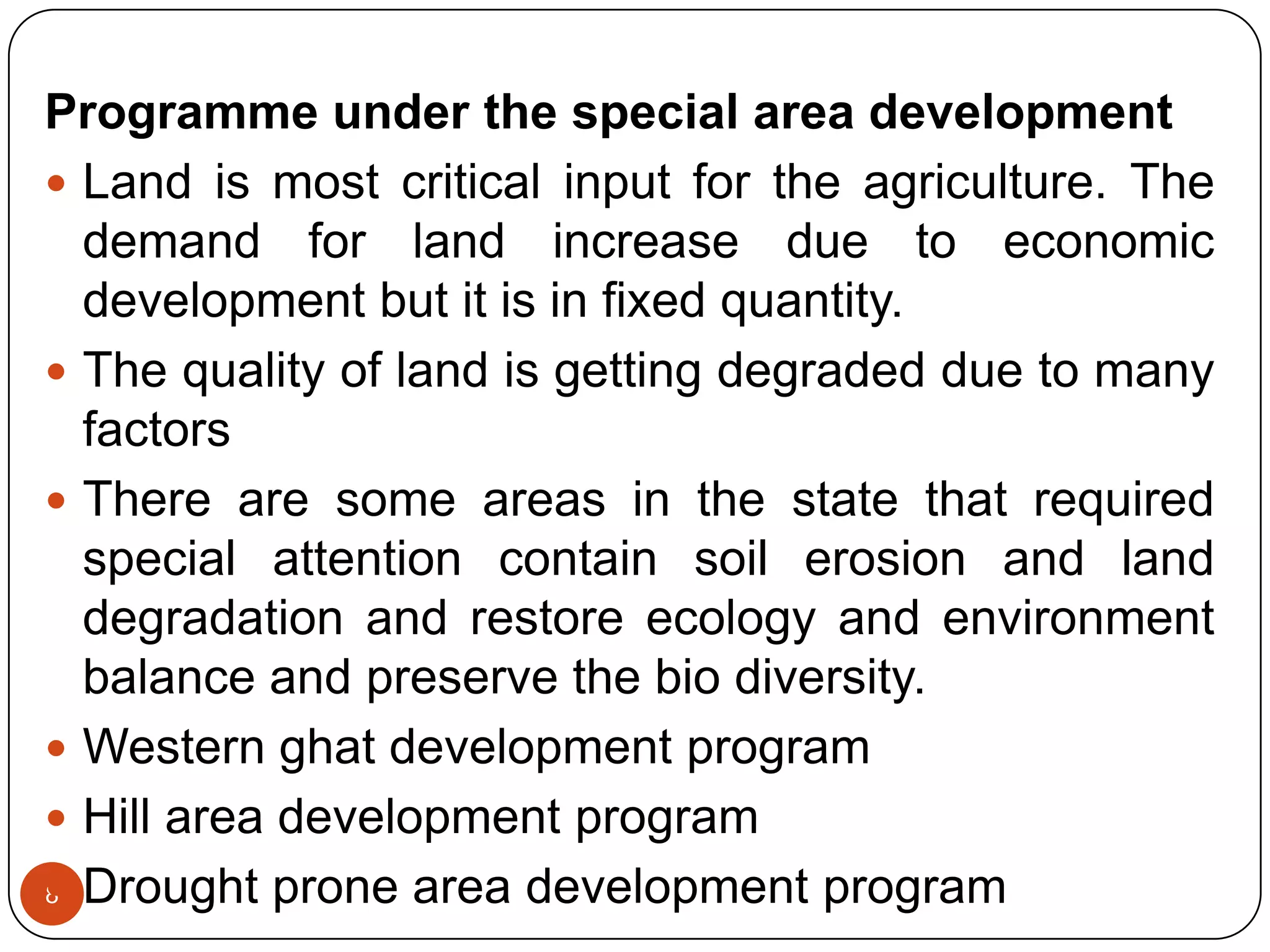 SPECIAL AREA DEVELOPMENT | PPTX