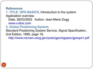 GLOBAL POSITIONING SYSTEM | PPTX