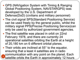 GLOBAL POSITIONING SYSTEM | PPTX | Auto Navigation Systems | Auto ...