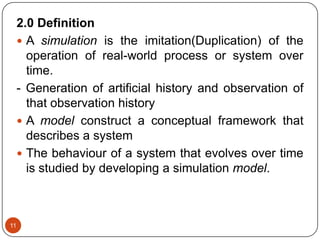 Simulate Definition