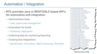 Interconnect session 1888: Rational Team Concert Process Customization: What you can and cannot ...