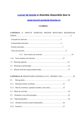 188 analiza managementului motivational. aspecte manageriale www.lucrari-proiecte-licenta.ro