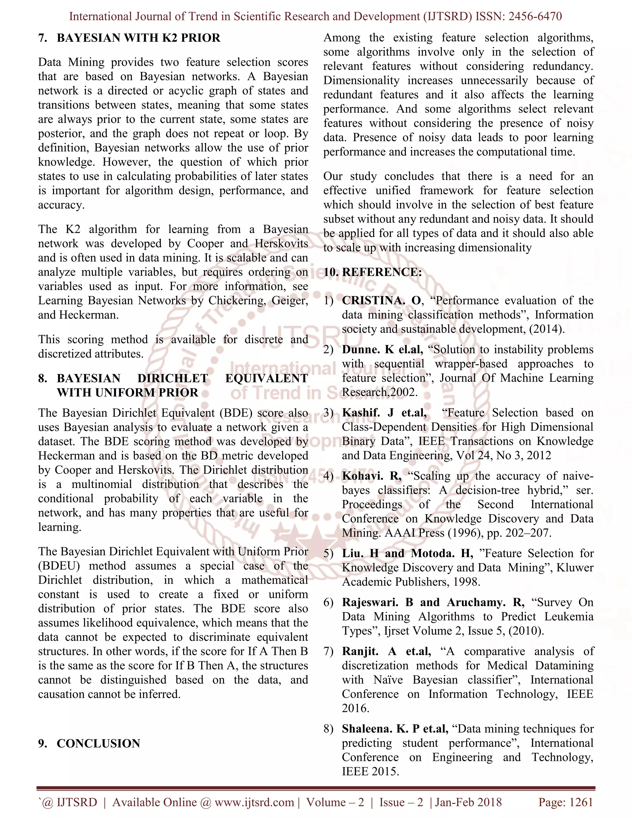 A Survey On Classification Of Feature Selection Strategies Pdf