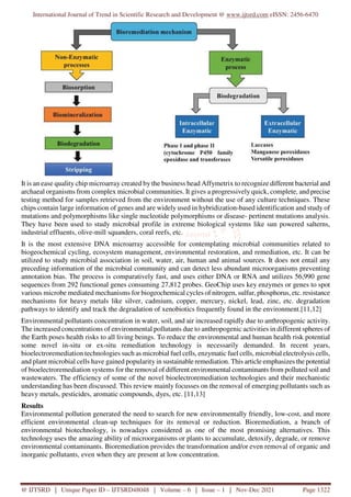 Bioremediation of Environmental Pollutants | PDF | Gardening | Home & Garden
