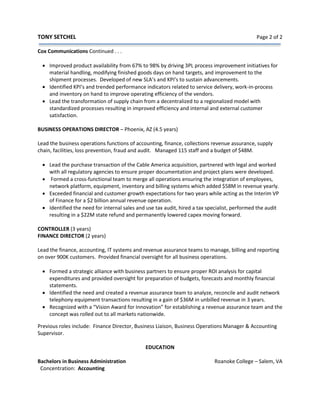 Tony Setchel Ops Res Final | PDF