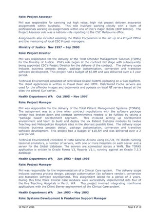 Phil Cowin CV Mar 2016 v1 | DOC