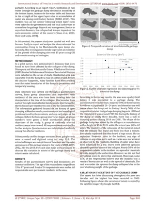 Decades to Accumulate, Seconds to fall A Case Study on Meethotamulla ...