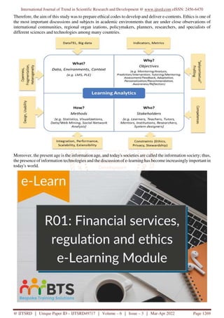 E Teaching, Learning and Ethical Values in Education | PDF