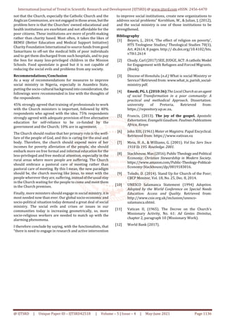 Essay on Social Ministries in Nigeria | PDF
