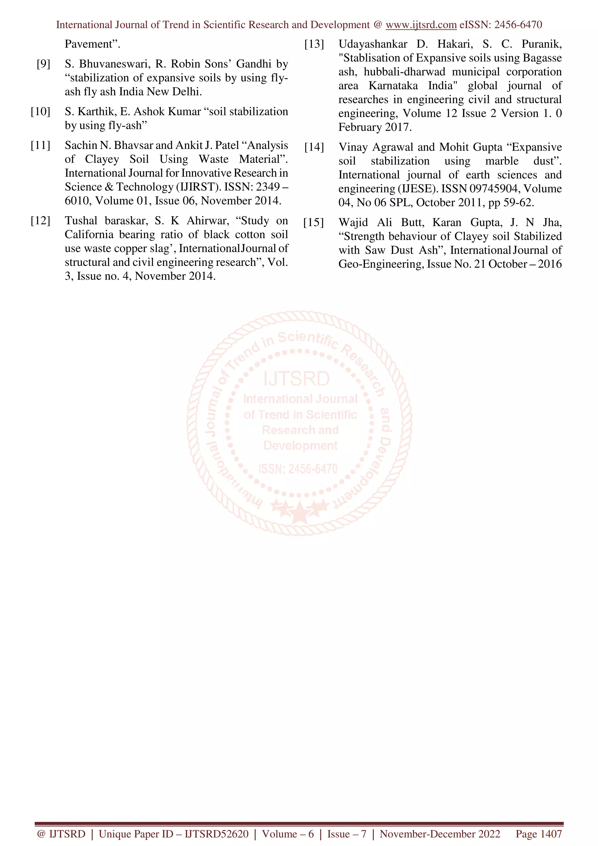 Study on Stabilization of Black Cotton Soil using Copper Slag for ...