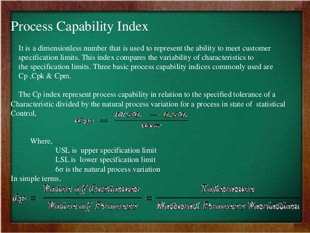 PROCESS CAPABILITY