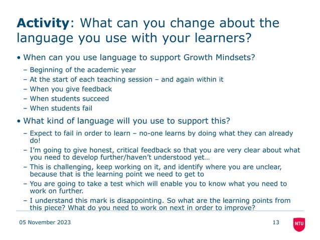 Growth mindset presentation | PPT | Educational Assessment | Education