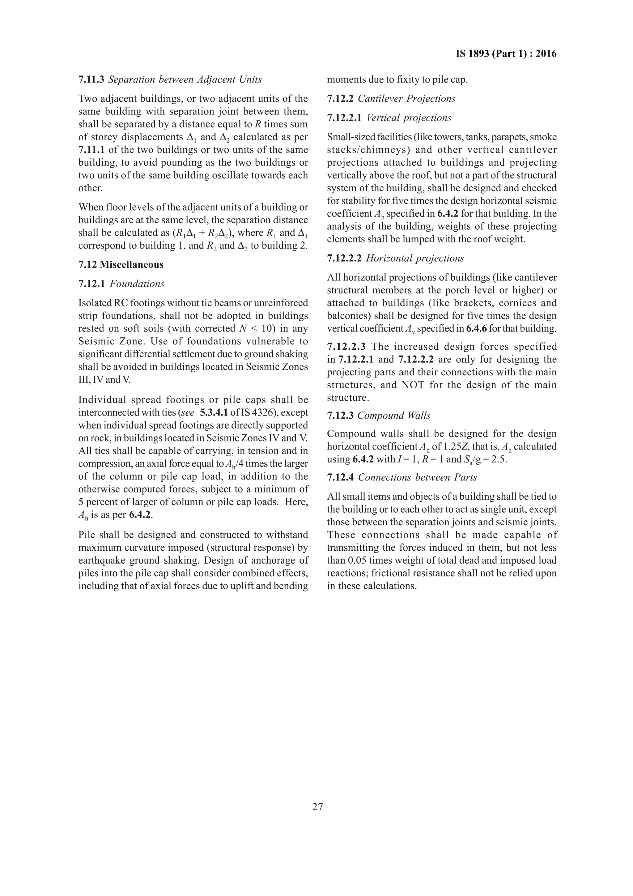 IS 1893 part 1-2016 | PDF