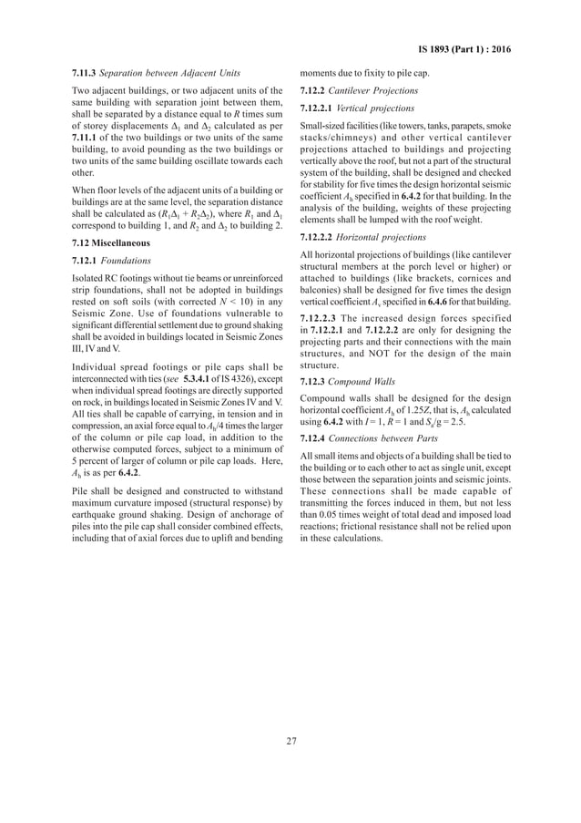 IS 1893 part 1-2016 | PDF | Civil Engineering Industry | Industries