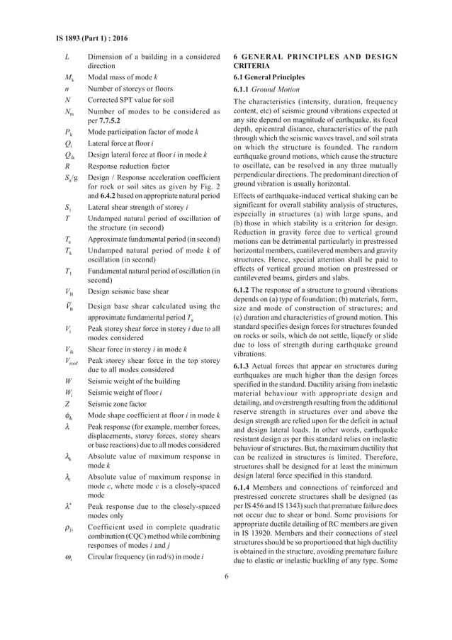 IS 1893 part 1-2016 | PDF | Civil Engineering Industry | Industries