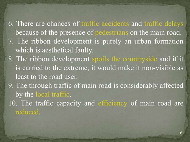 RIBBON DEVELOPMENT | PPTX | Home Improvement | Home & Garden