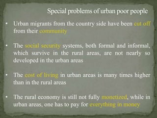 POVERTY HOUSING AND FINANCE: UNDERSTANDING THE URBAN POOR | PPTX